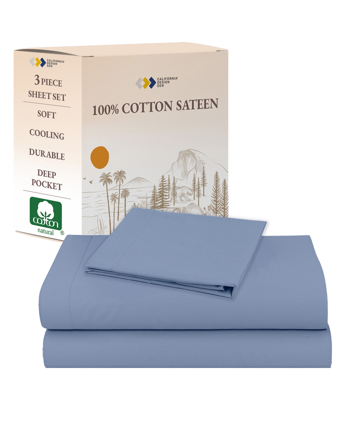 Click here for Soft 100 Cotton Sheets Set - Cooling Durable Satee... prices