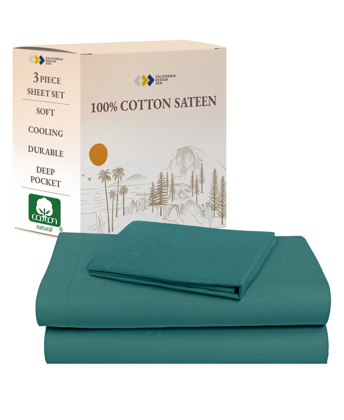 Click here for Soft 100 Cotton Sheets Set - Cooling Durable Satee... prices