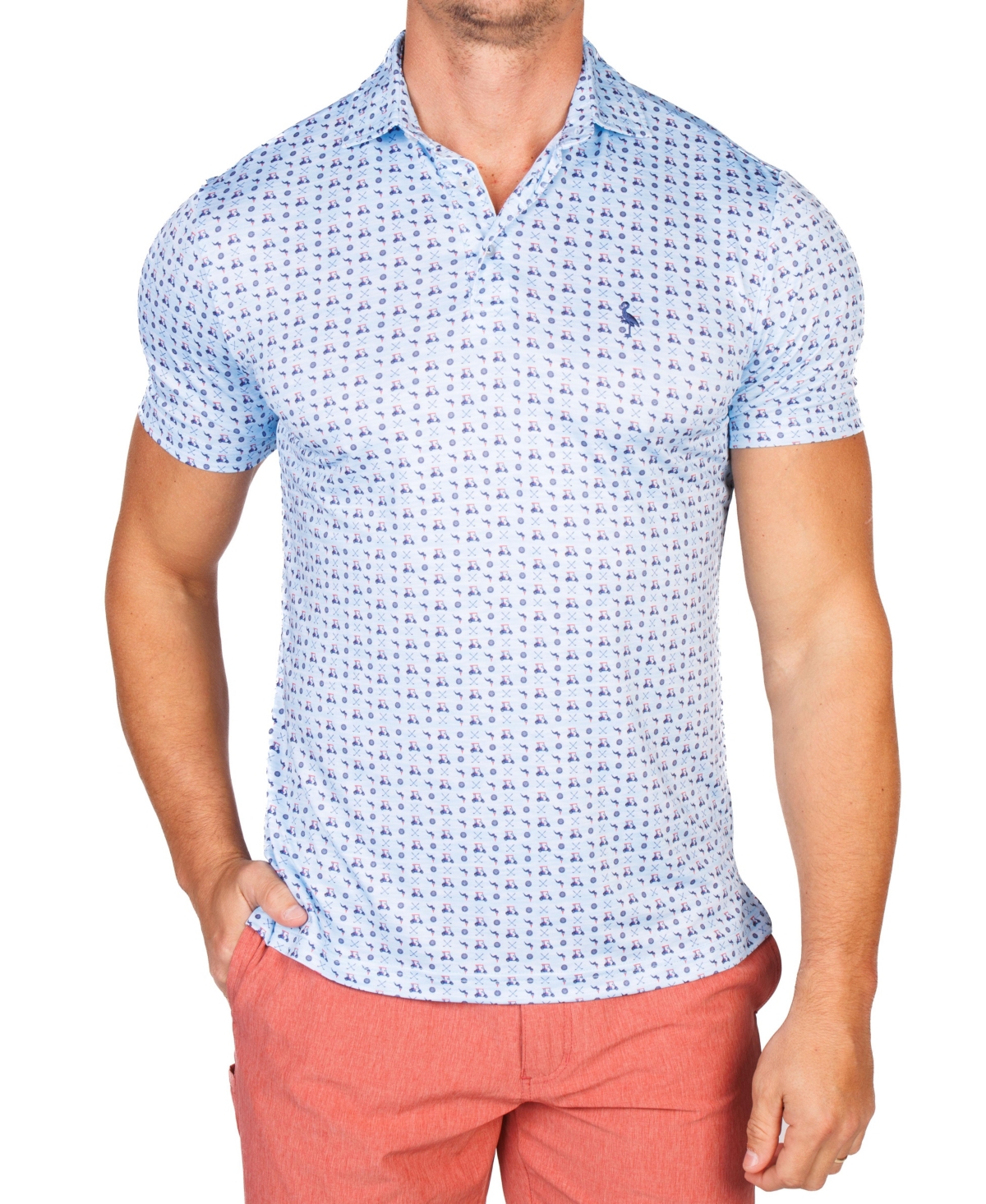 Click here for TailorByrd Mens Golf Carts Performance Polo - Past... prices