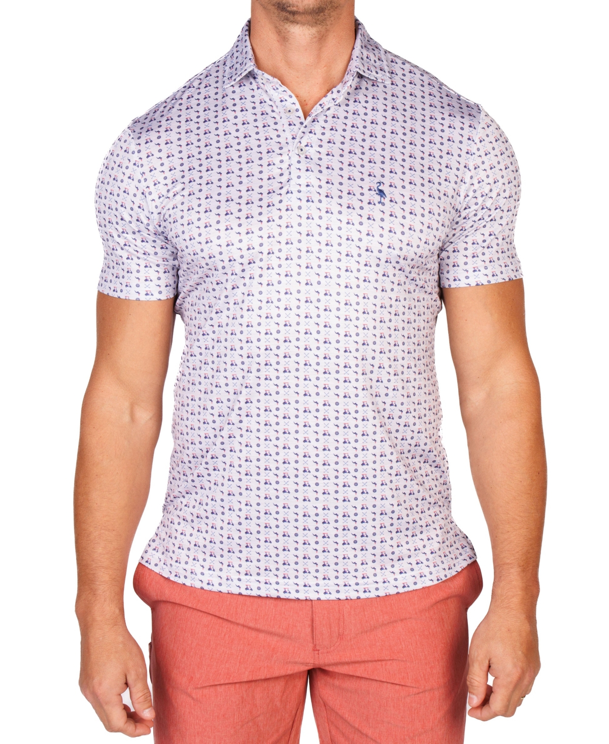 Click here for TailorByrd Mens Golf Carts Performance Polo - Past... prices