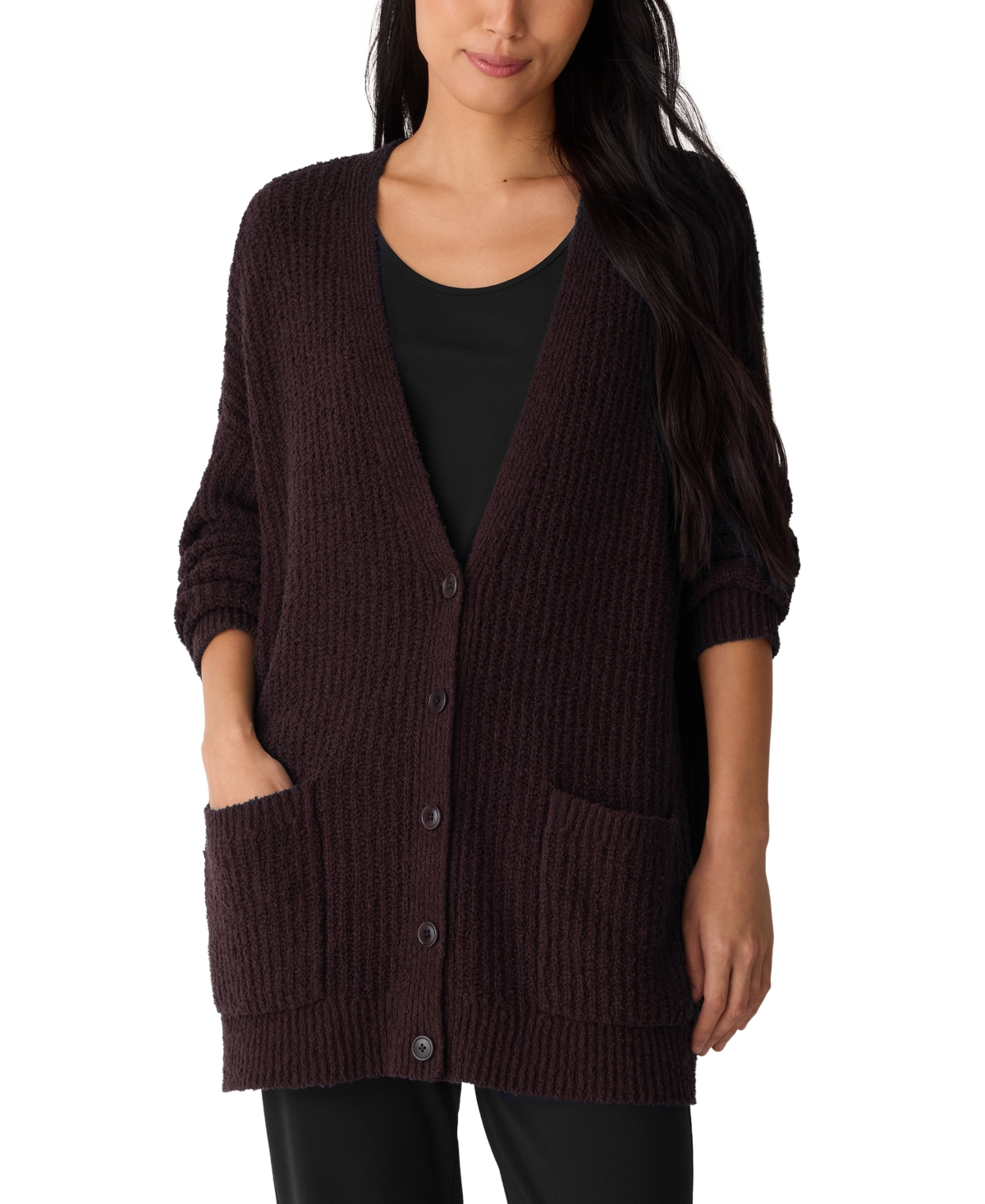 Click here for Eileen Fisher Womens Boyfriend V-Neck Cardigan Swe... prices