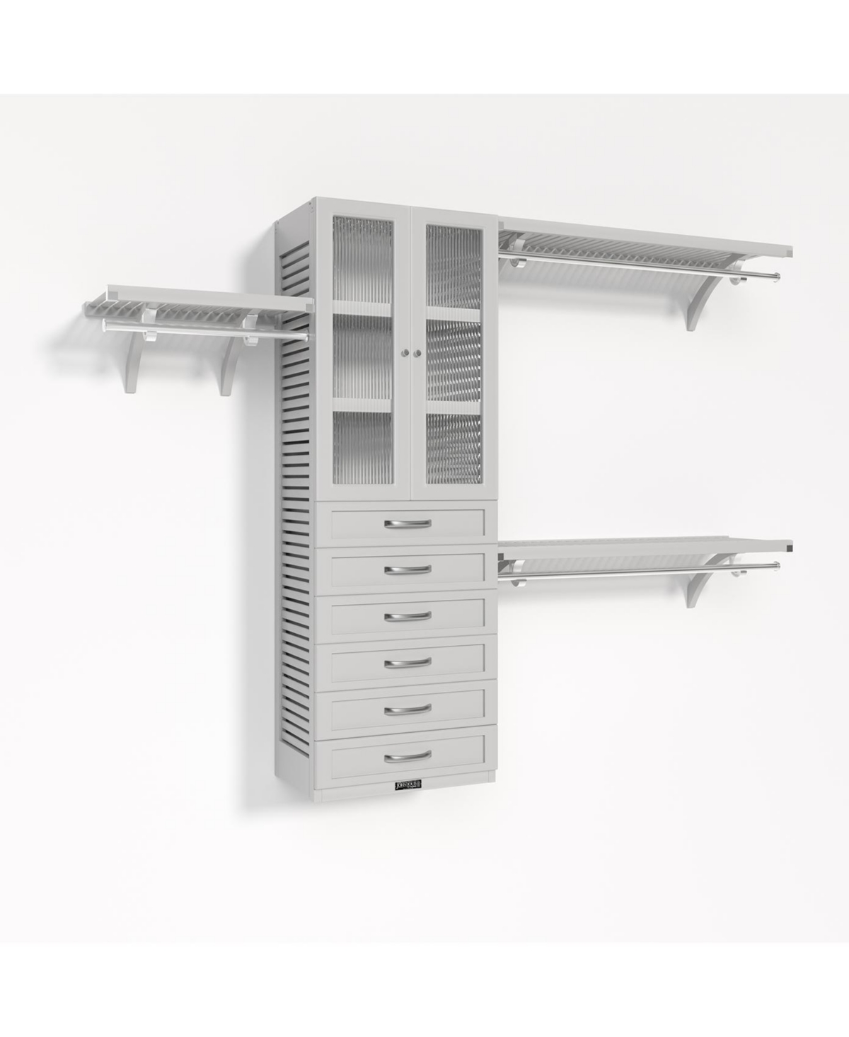 Click here for Solid Wood Walk-In Closet Organizer with 6 Shaker... prices