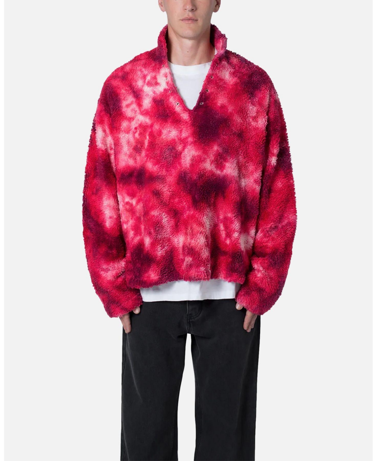 Click here for Loiter Mens Tie Dye Sherpa Pullover Sweater prices