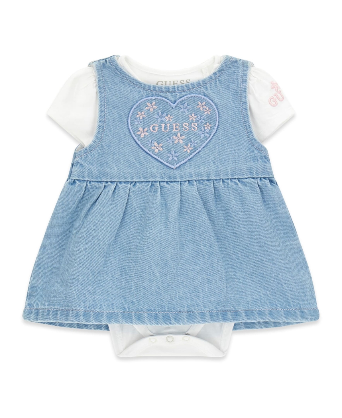 Click here for Guess Baby Girls Short-Sleeve Bodysuit and Denim R... prices