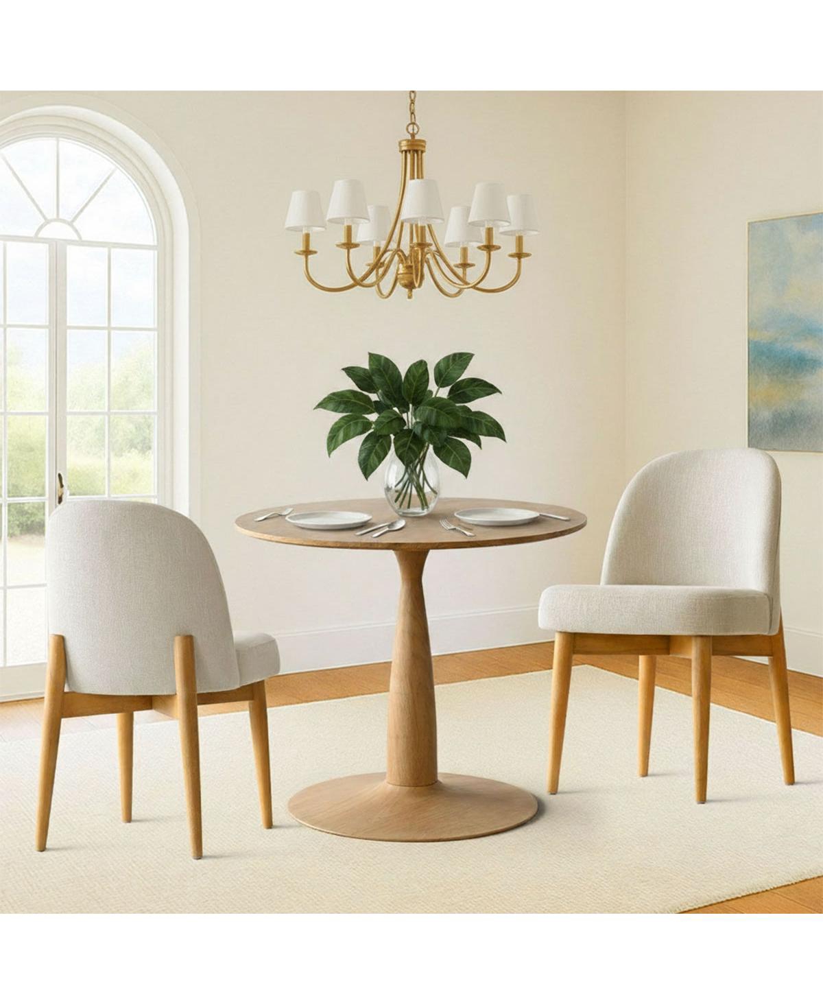 Click here for 3-Piece Round Dining Table Set  34.5 Mdf Wood Top... prices