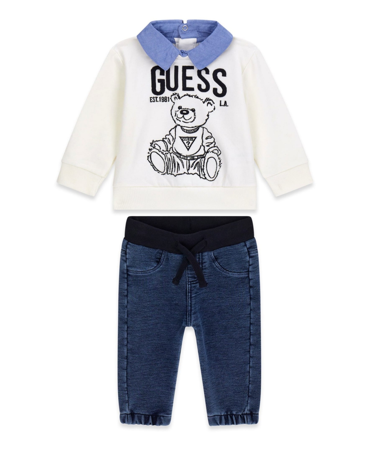 Click here for Guess Baby Boys Long-Sleeve Sweatshirt and Denim P... prices