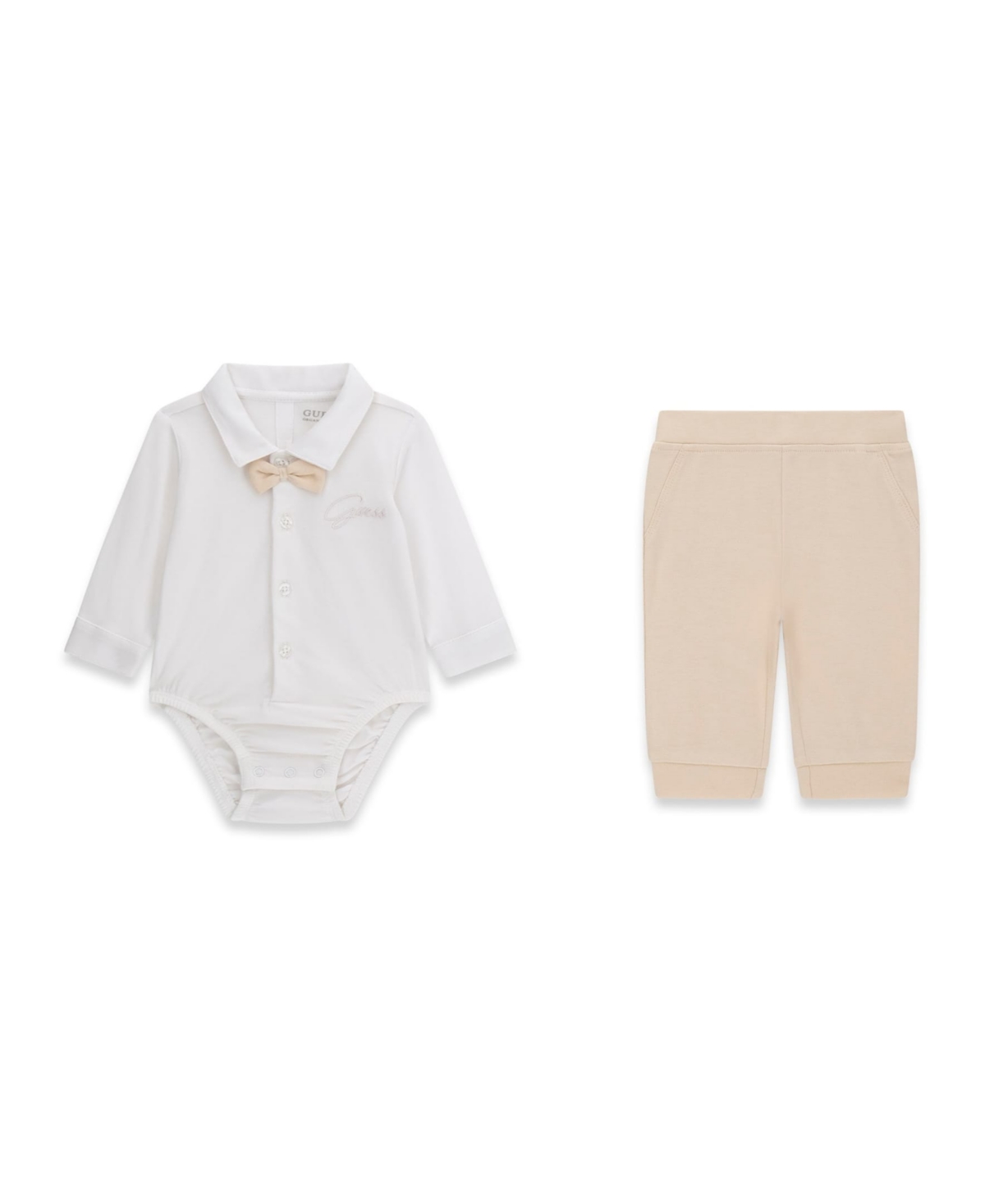 Click here for Guess Baby Boys Long-Sleeve Bodysuit and Pants  2-... prices