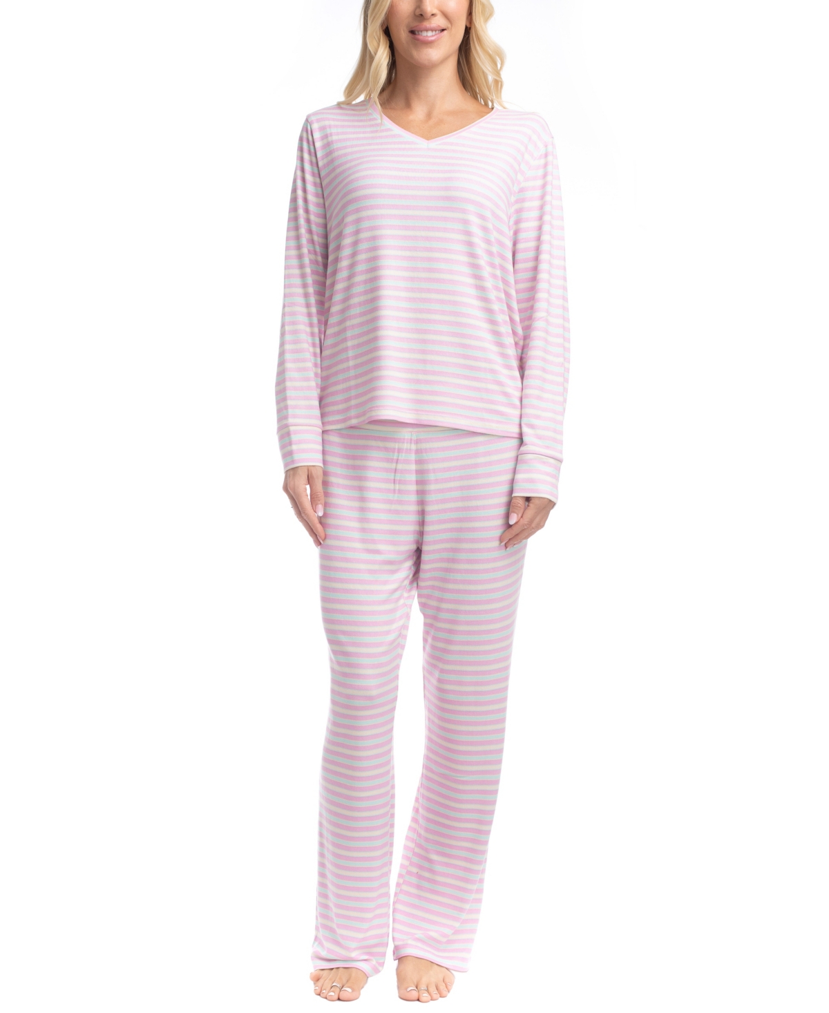 Click here for Goodnight Kiss Max and Relax Pant Set - Pink Strip prices