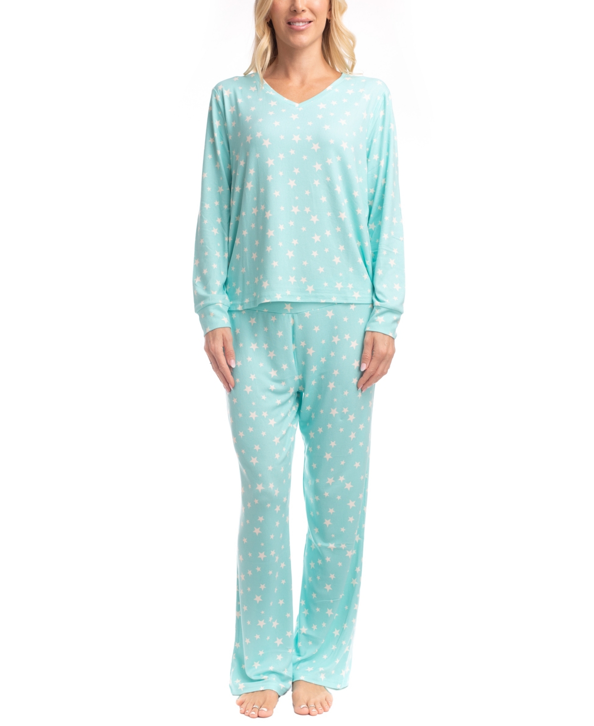 Click here for Goodnight Kiss Max and Relax Pant Set - Aqua Stars prices