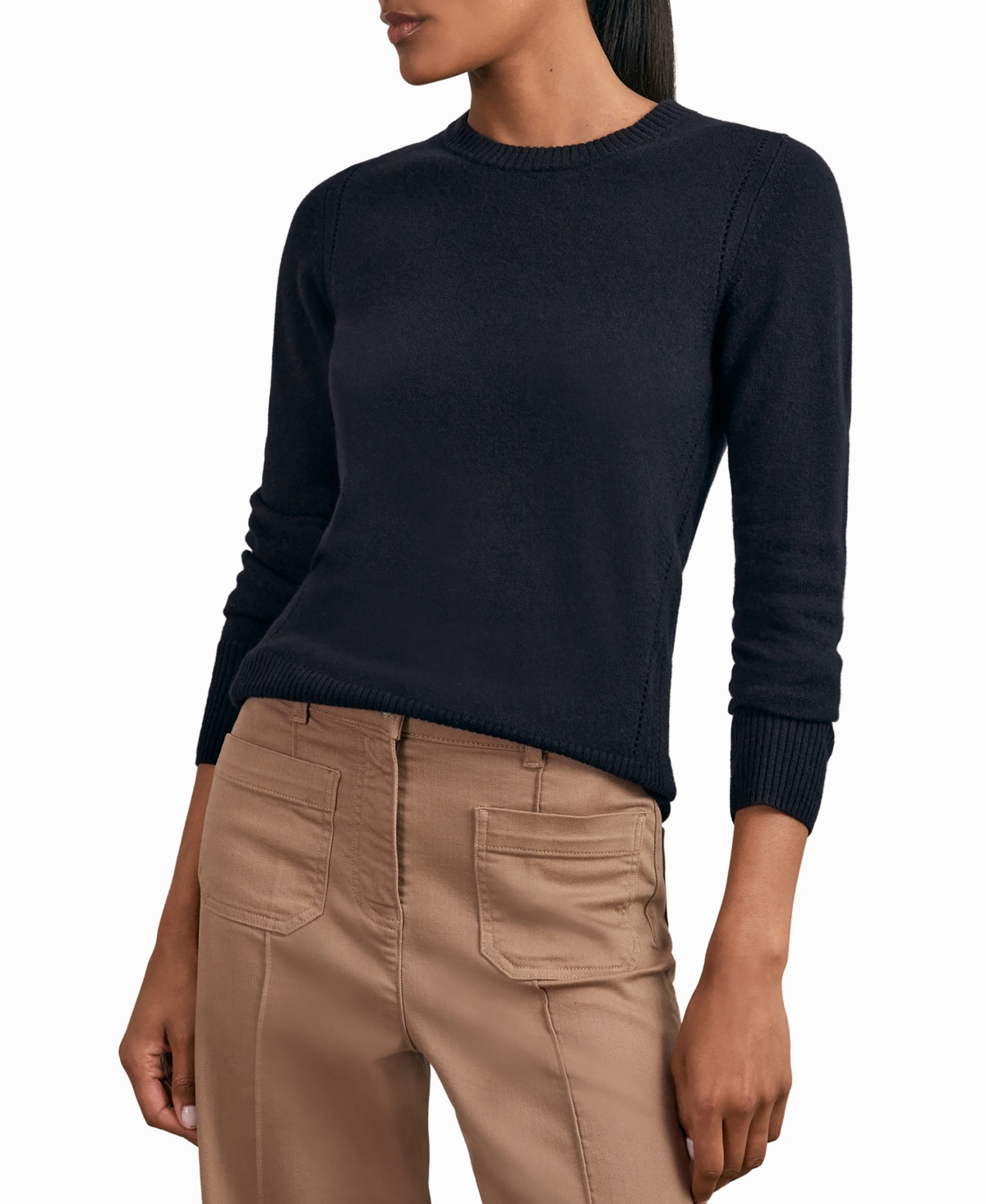 Click here for Reiss Womens Wool-Blend Open-Stitch Cashmere Sweat... prices