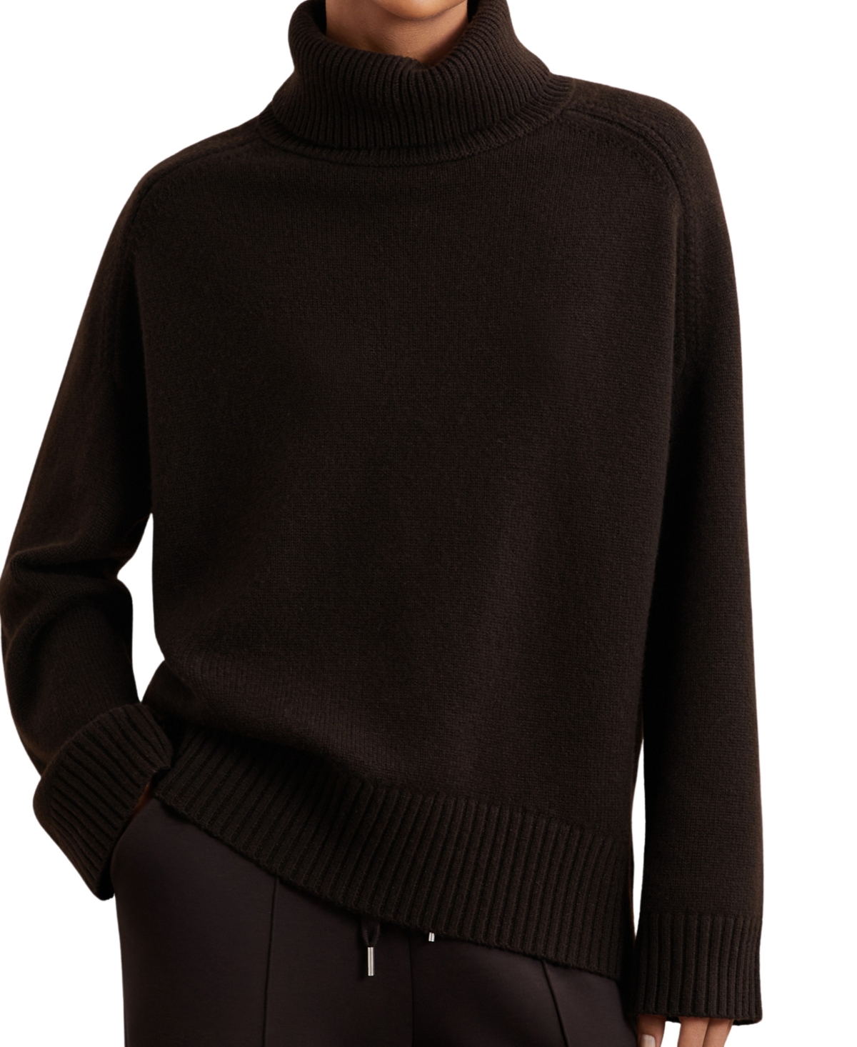 Click here for Reiss Womens Wool-Cashmere Roll-Neck Sweater - Cho... prices