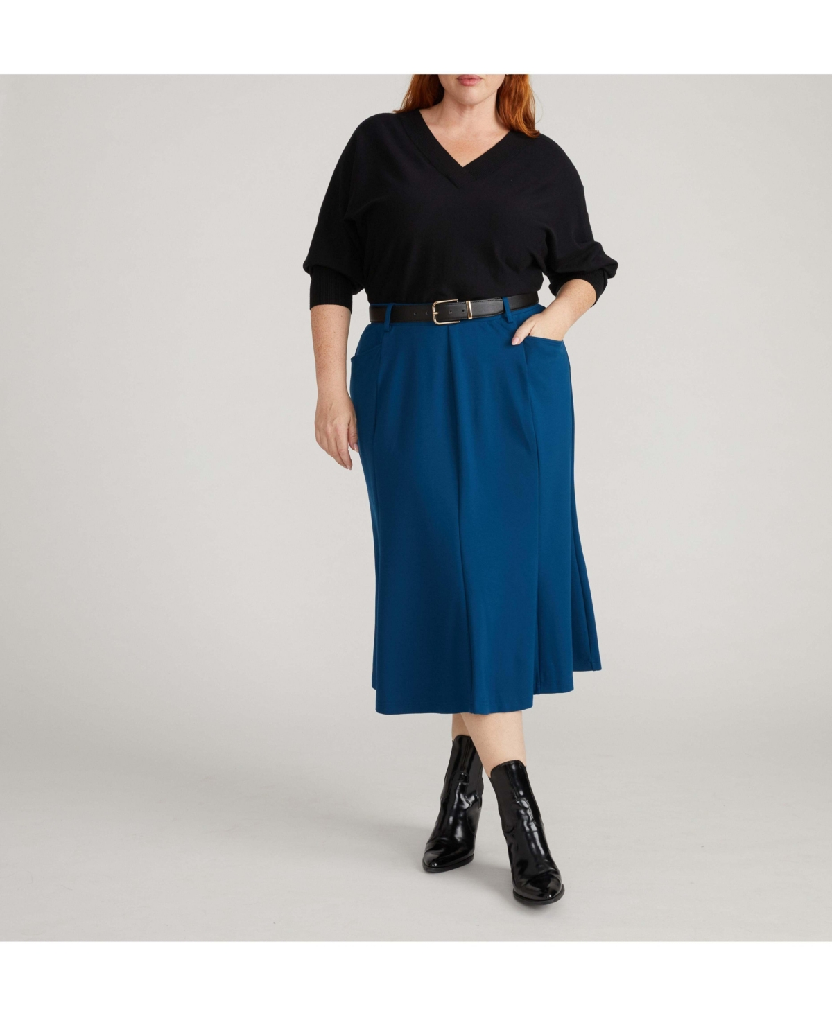 Click here for Universal Standard Womens Carla Ponte Skirt - Deep... prices
