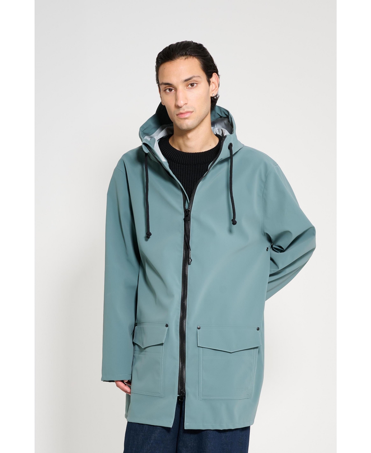 Click here for Stutterheim Mens Stockholm Patch Raincoat - Moon r... prices