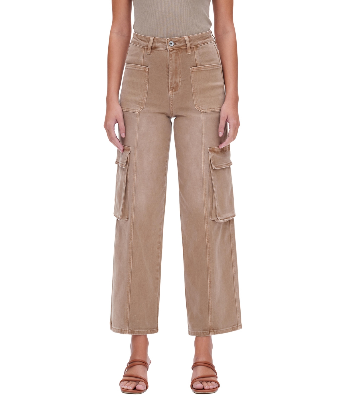 Click here for Bayeas Womens High-Rise Stretch Utility Wide-Leg C... prices