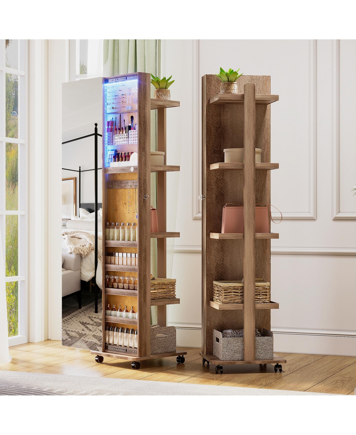 Click here for Vlsrka Color Block Full Length Mirror - Brown prices