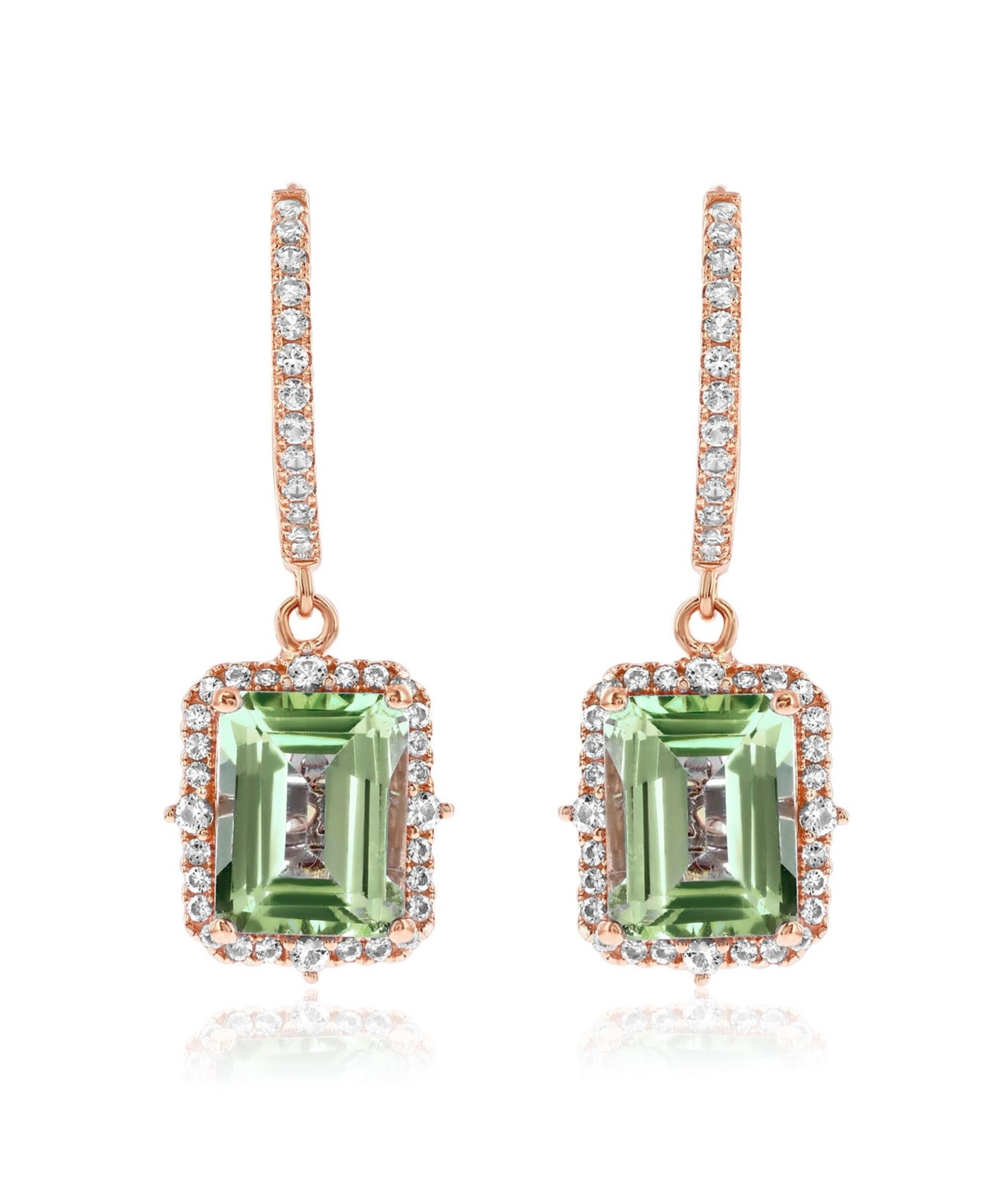 Click here for Suzy Levian Sterling Silver Emerald Cut Gemstone H... prices