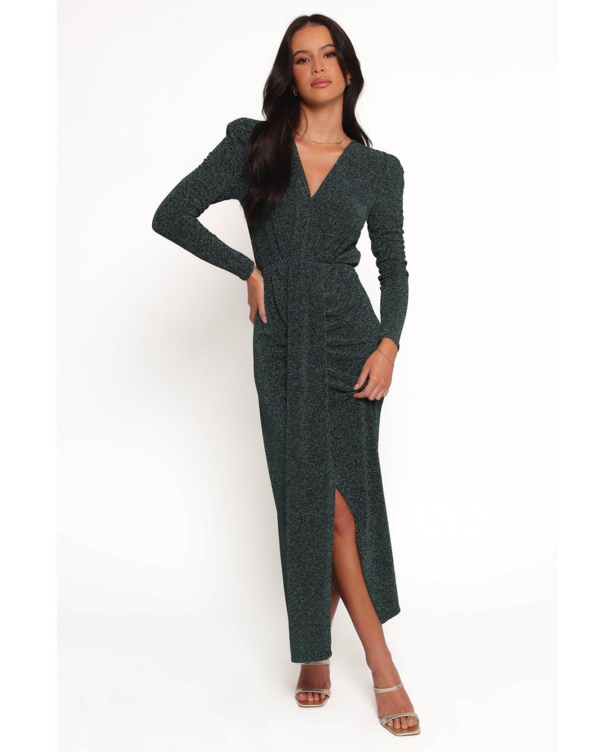 Click here for Petal and Pup Womens Grayson Maxi Dress - Emerald prices