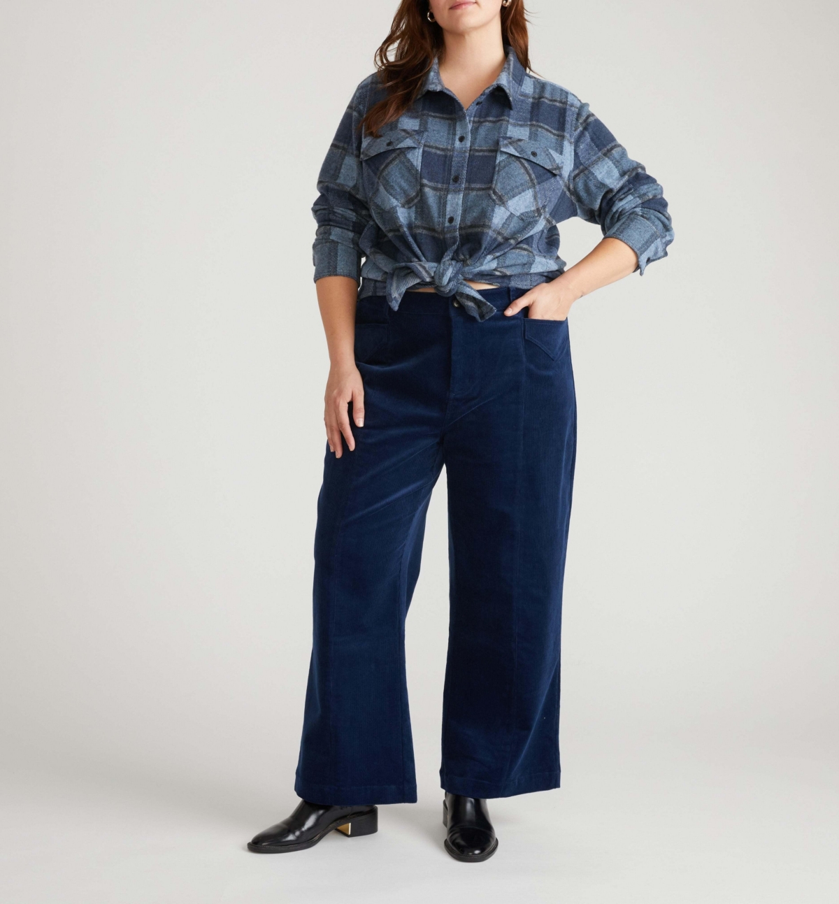 Click here for Universal Standard Womens Plus Camila Wide Leg Cor... prices