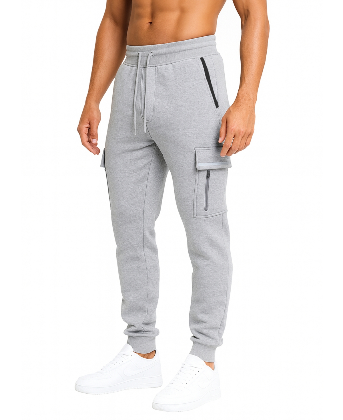 Click here for Blue Ice Mens Slim-Fit Cargo Jogger Pants - Heathe... prices