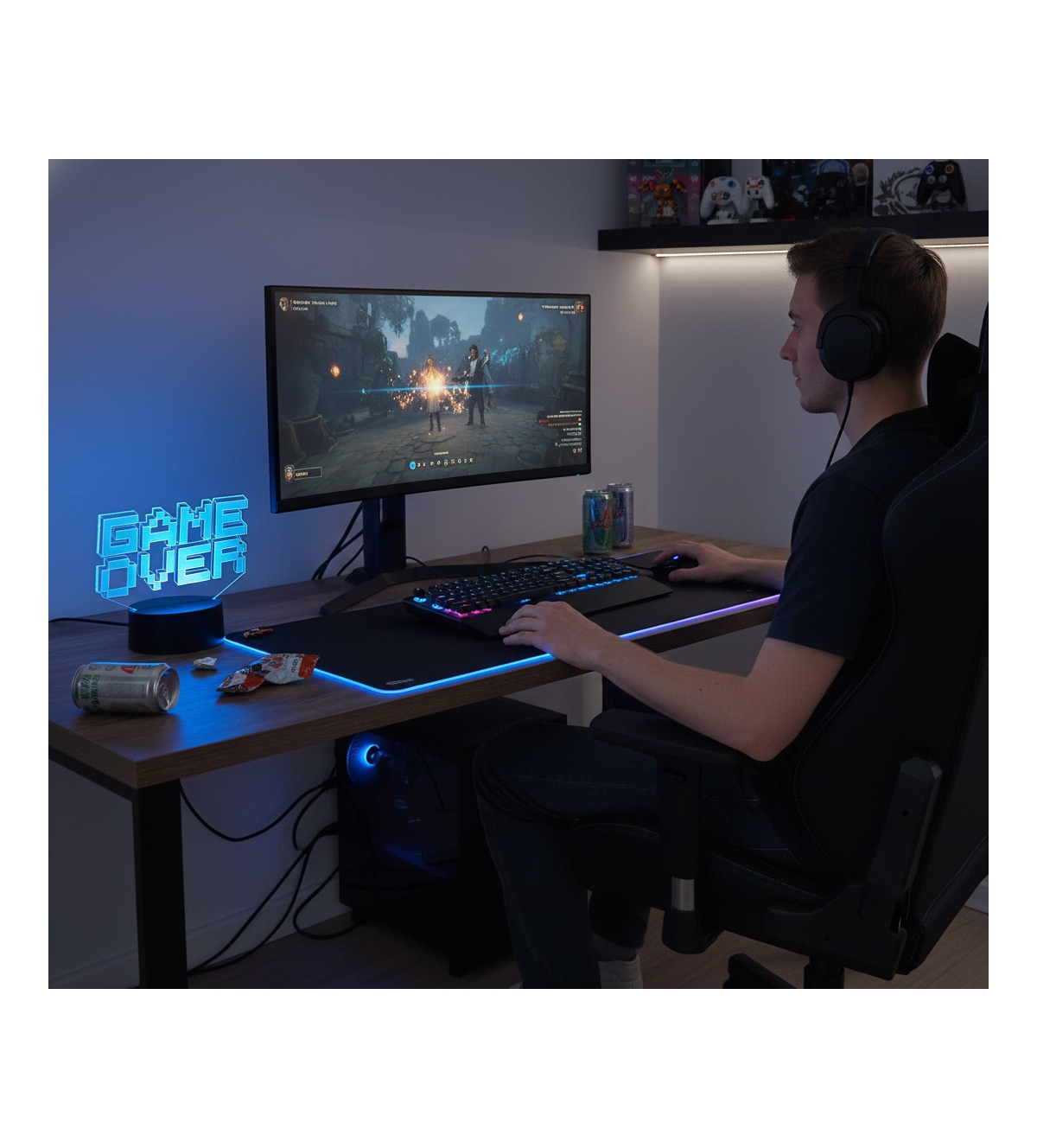 Click here for 3pExperts Led Game Atmosphere Light - Game Over -... prices