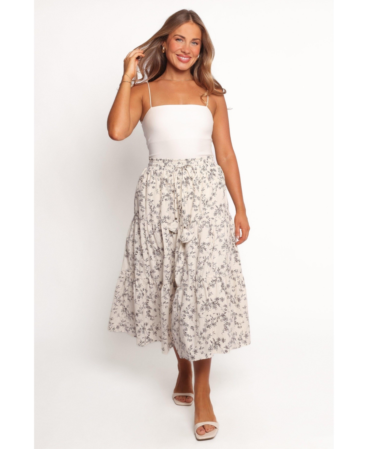 Click here for Petal and Pup Womens Lennon Maxi Skirt - Brown ivo... prices