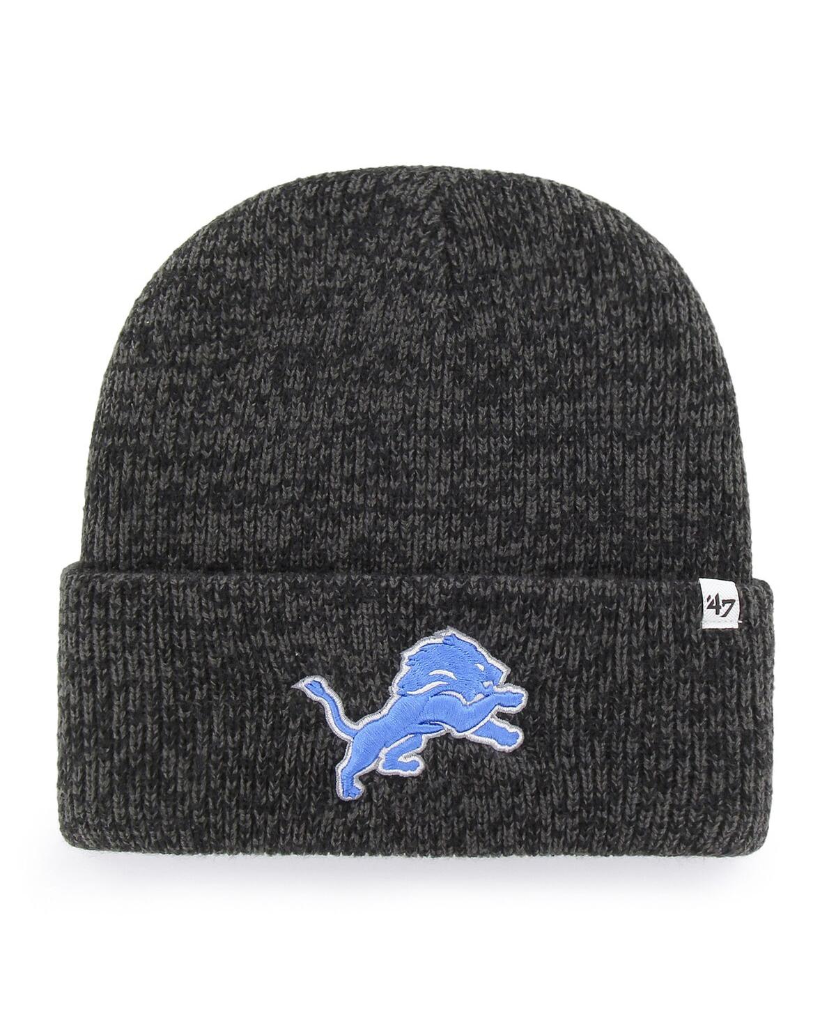 Click here for 47 Brand Mens Heather Black Detroit Lions Brain Fr... prices