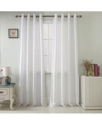 Nancy 2-Piece Grommet Premium Quality Panel 38" x 84" White by Rt ...