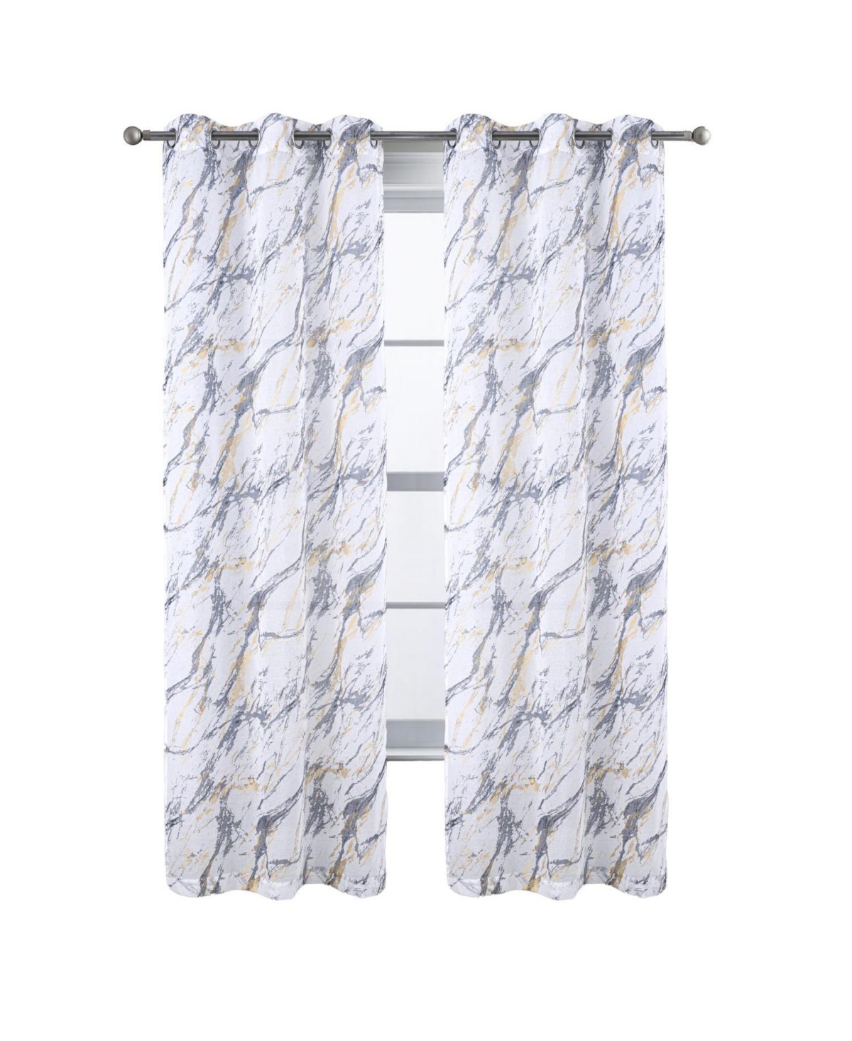 Click here for Rt Designers Collection Marble Grommet Metallic Sh... prices