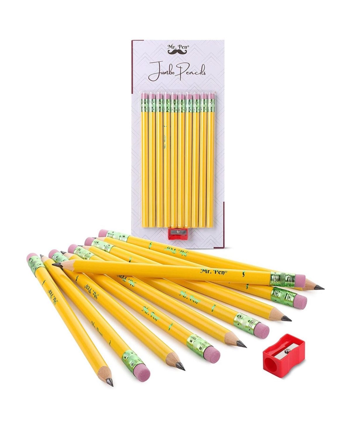 Click here for Mr. Pen Jumbo Pencils  10 Pencil and 1 Sharpener... prices