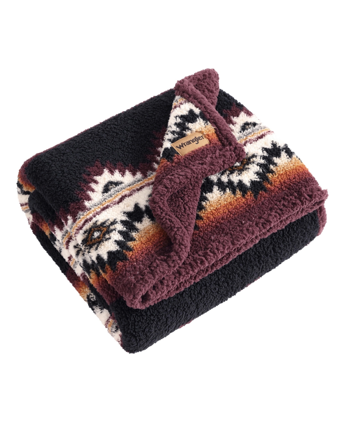 Click here for Wrangler Mountain Fog Printed Sherpa Throw  50 x 7... prices