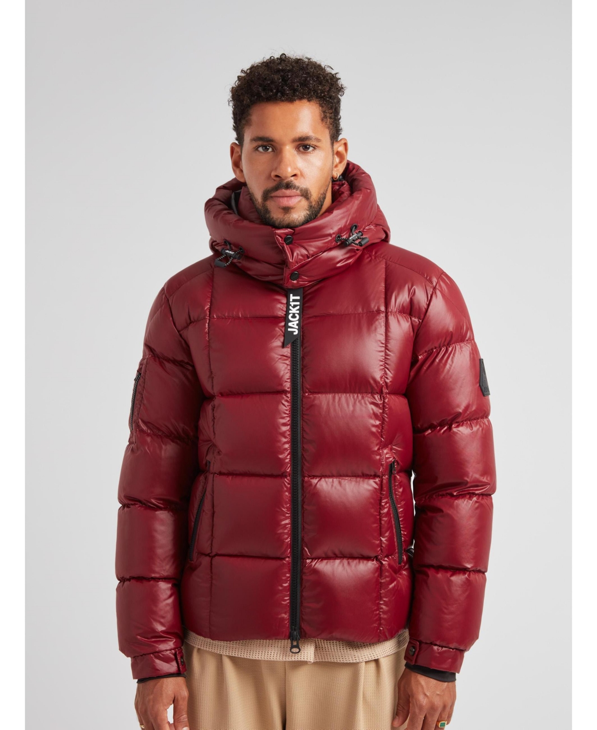 Click here for JACK1T Mens Ez Boxed Hooded Racer Puffer Jacket -... prices