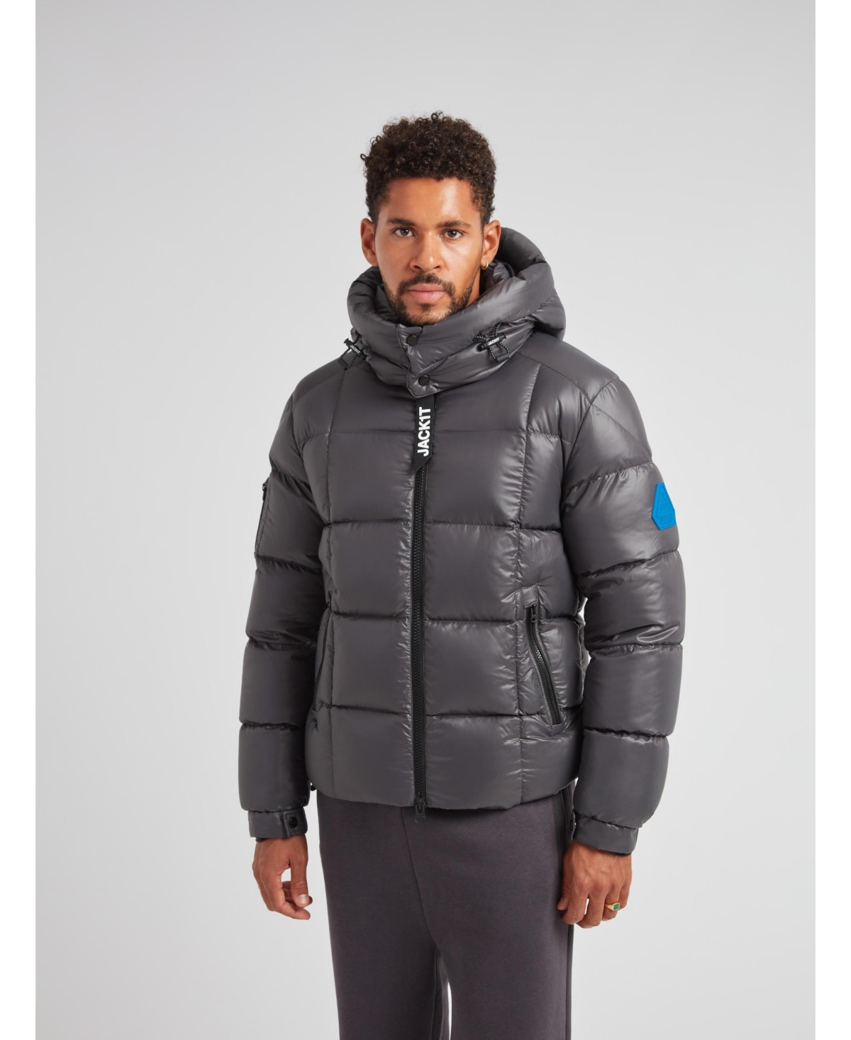 Click here for JACK1T Mens Ez Boxed Hooded Racer Puffer Jacket -... prices