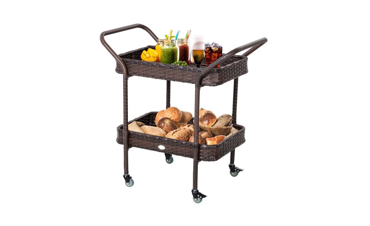Click here for Slickblue Portable Outdoor Grill Cart with Prep Sp... prices