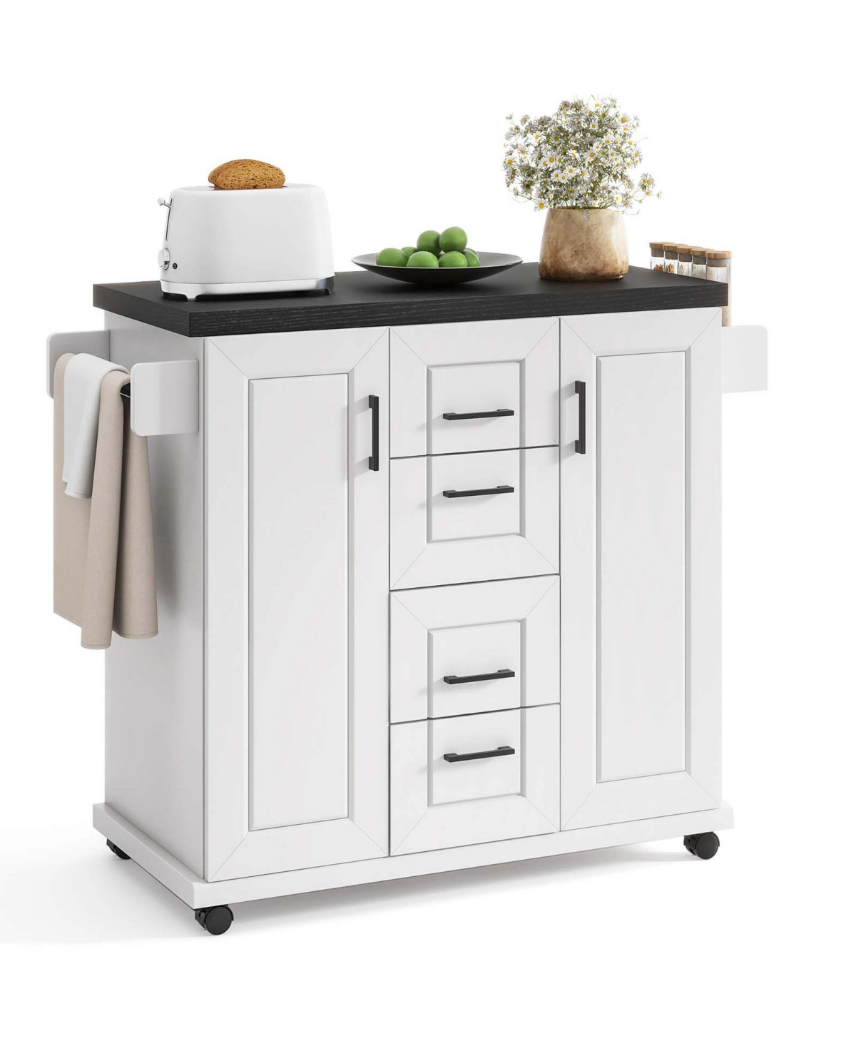 Click here for Costway Rolling Kitchen Island Cart on Wheels Mobi... prices
