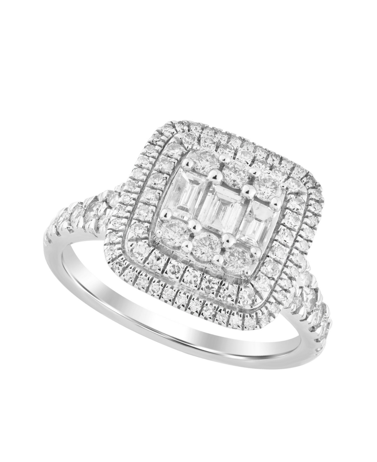 Click here for Macys White Baguette Diamond Ring (1 ct. t.w.) in... prices