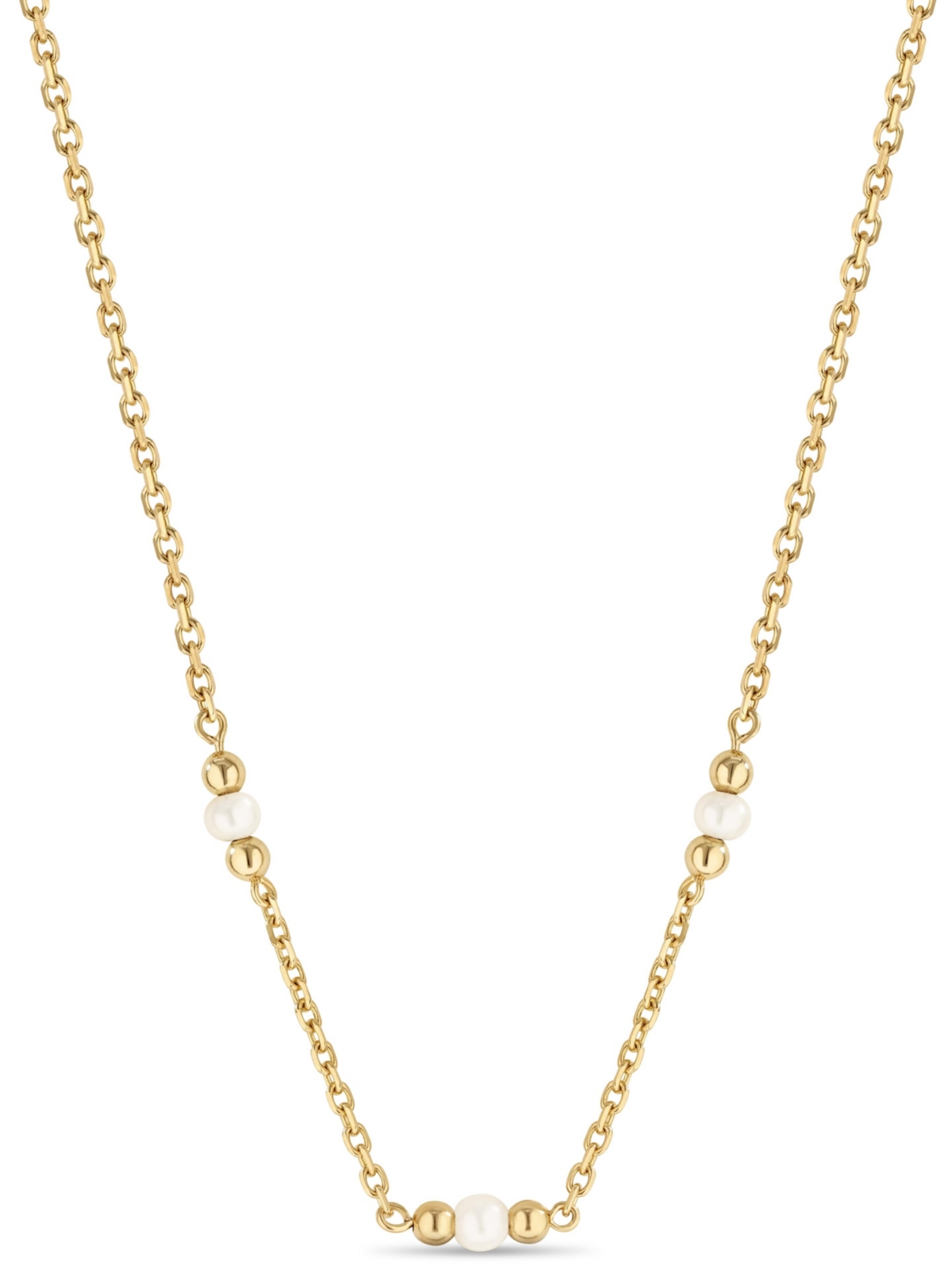 Click here for Devata Freshwater Pearl Chain Necklace in 14K Gold... prices