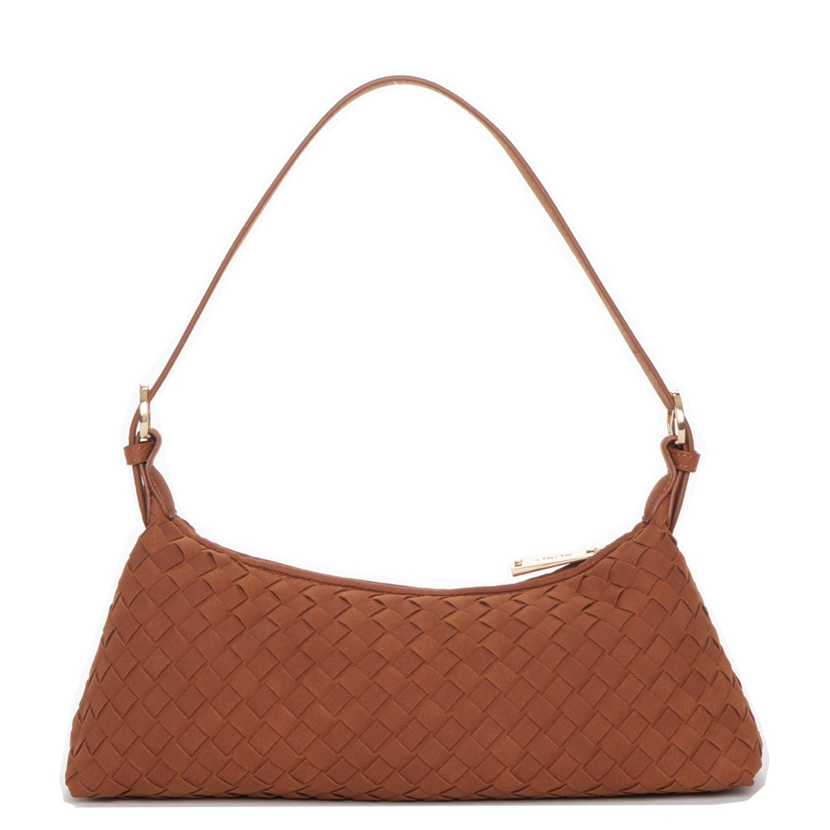 Click here for Susu Woven Suede Baguette Bag with Crossbody Strap... prices