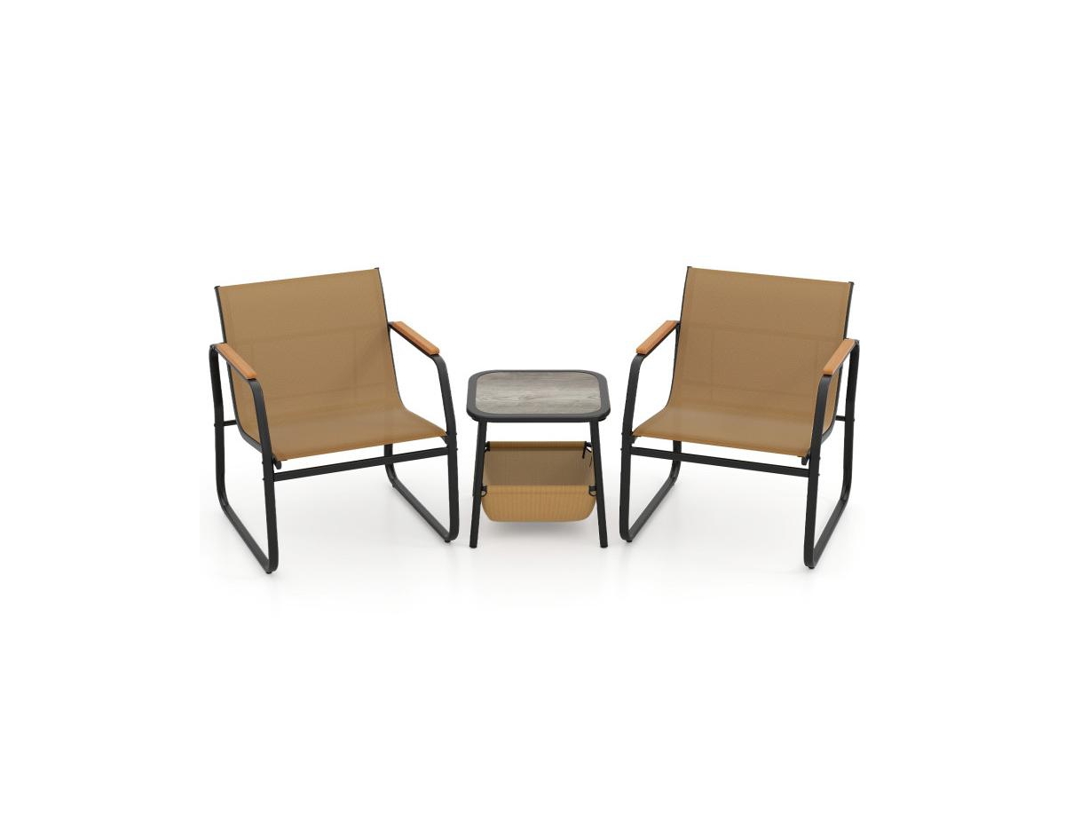 Click here for 3 Pieces Patio Furniture Set Outdoor Bistro Conver... prices