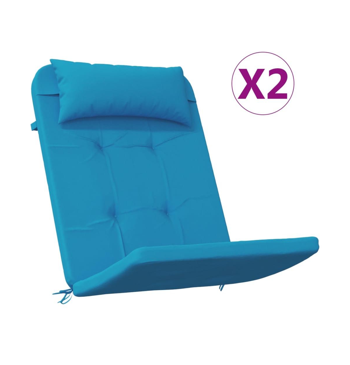 Click here for vidaXL Adirondack Chair Cushions 2 pcs Light Blue... prices