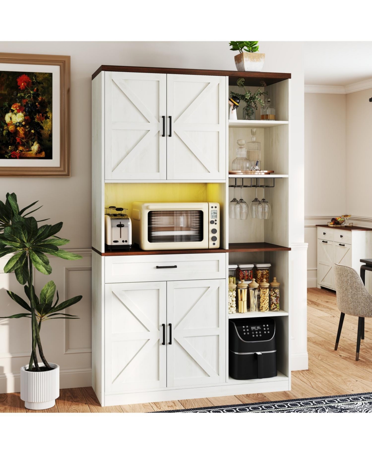 Click here for Streamdale Furniture 71" Farmhouse Kitchen Pa... prices