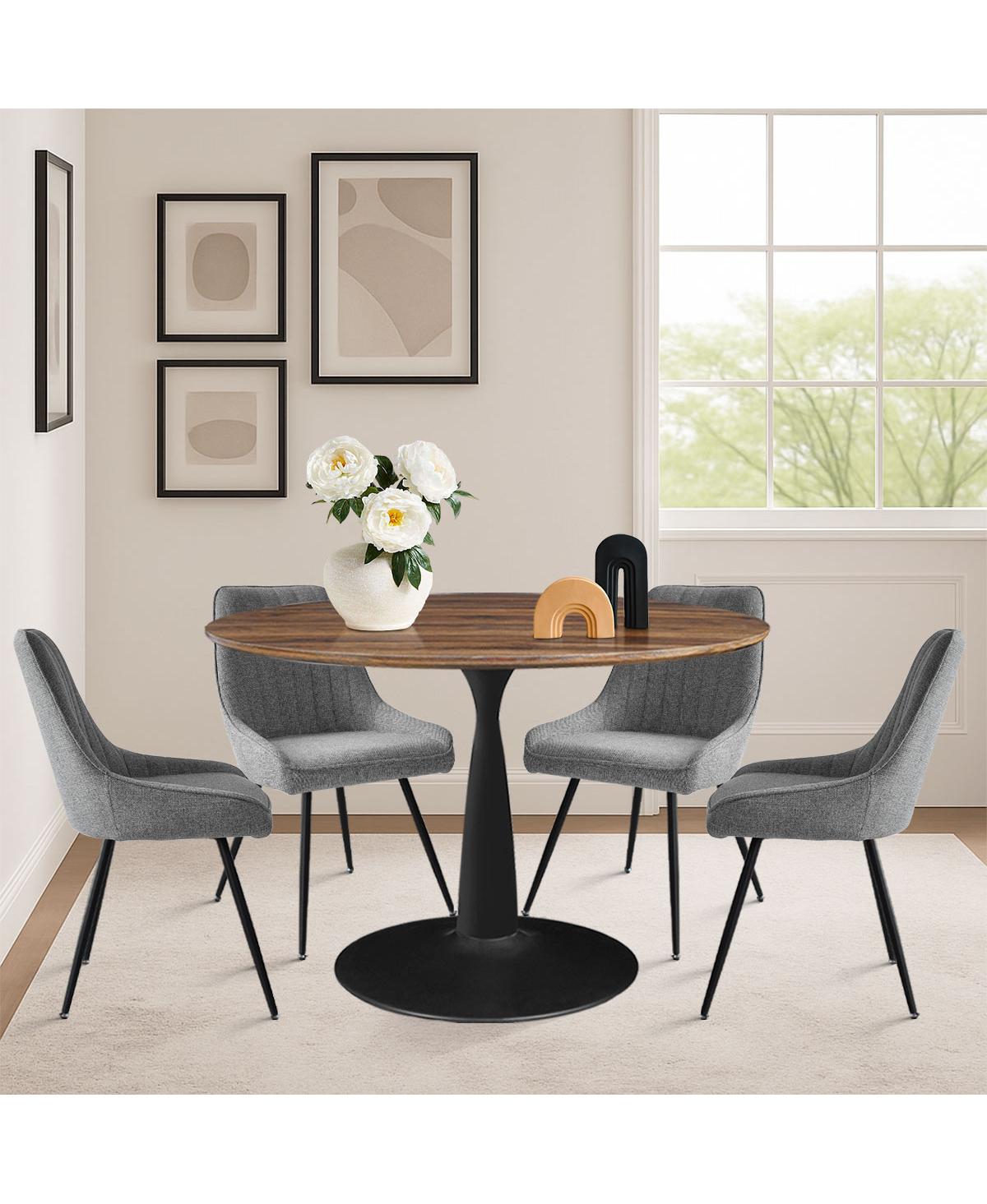 Click here for Maison Boucle 5-Piece Dining Table Set with Round... prices