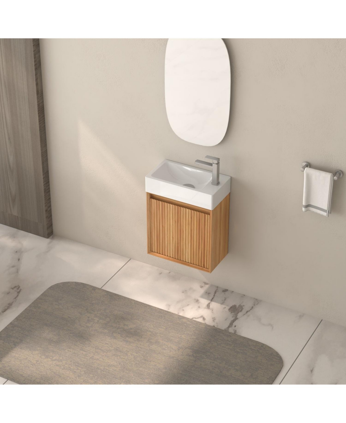 Click here for Boyel Living 16" Wall-Mounted Bathroom Vanity... prices