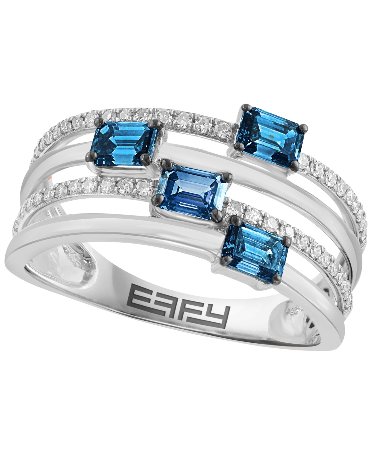 Click here for Effy Collection White and Blue Diamond (1 ct. t.w.... prices