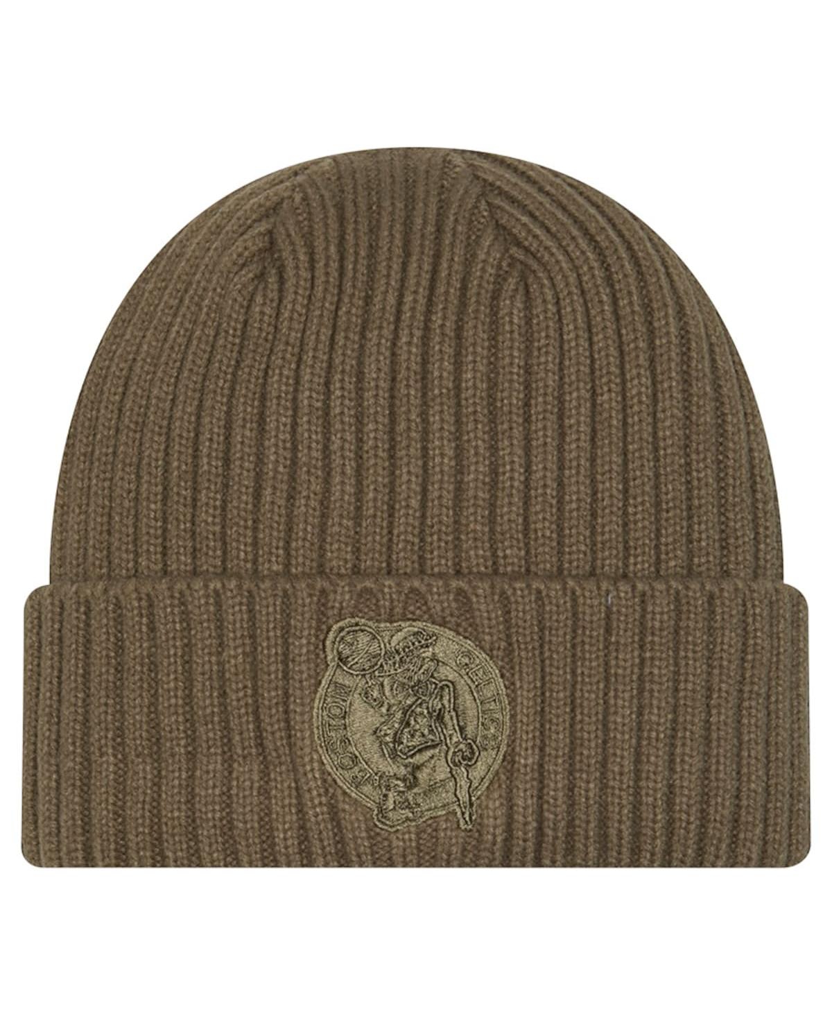 Click here for Mens Olive Boston Celtics Color Pack Cuffed Knit H... prices