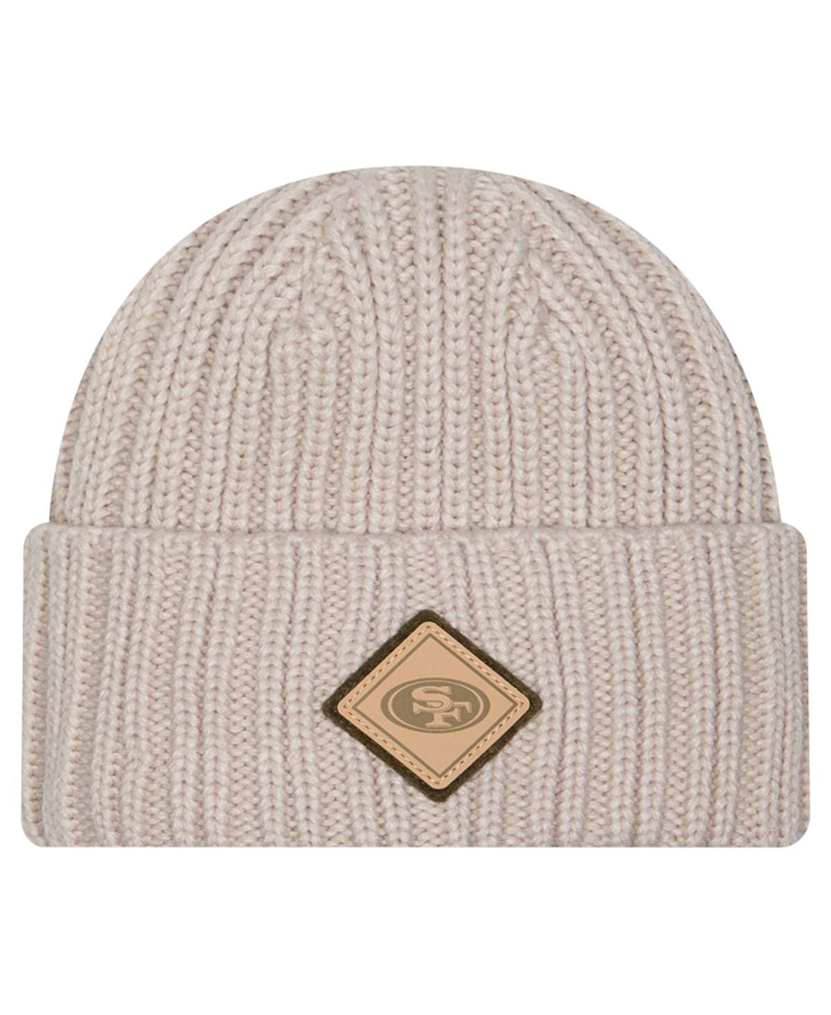 Click here for Mens Light Beige San Francisco 49ers Logo Applique... prices