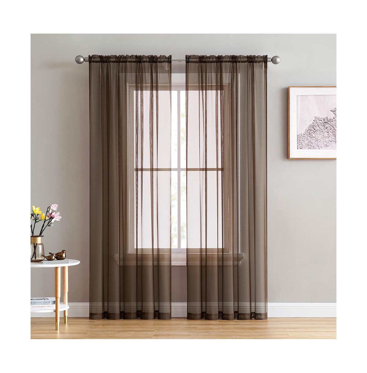 Click here for Hlc.me Essentials Sheer Voile Window Treatment Rod... prices