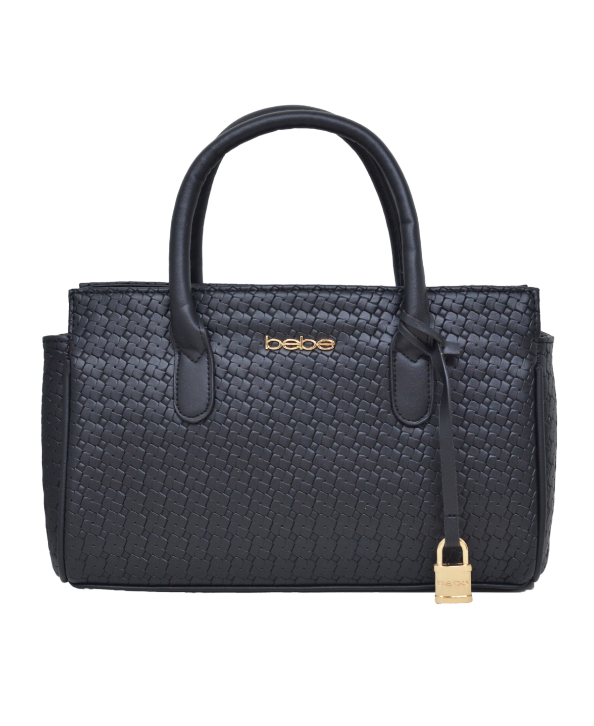 Click here for Bebe Womens Otto Small Satchel Bag - Black prices