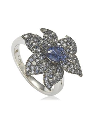 Click here for Suzy Levian Sterling Silver Sapphire Created White... prices