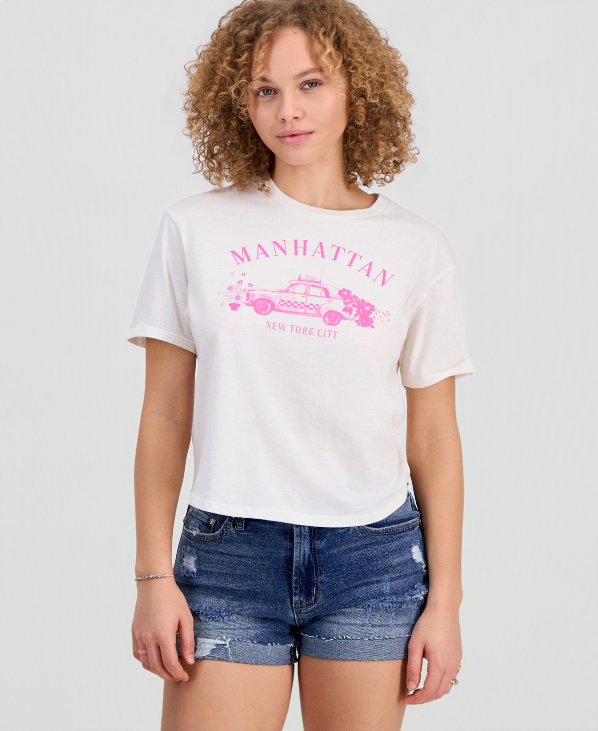 Click here for Rebellious One Juniors Manhattan Taxi Graphic T-Sh... prices