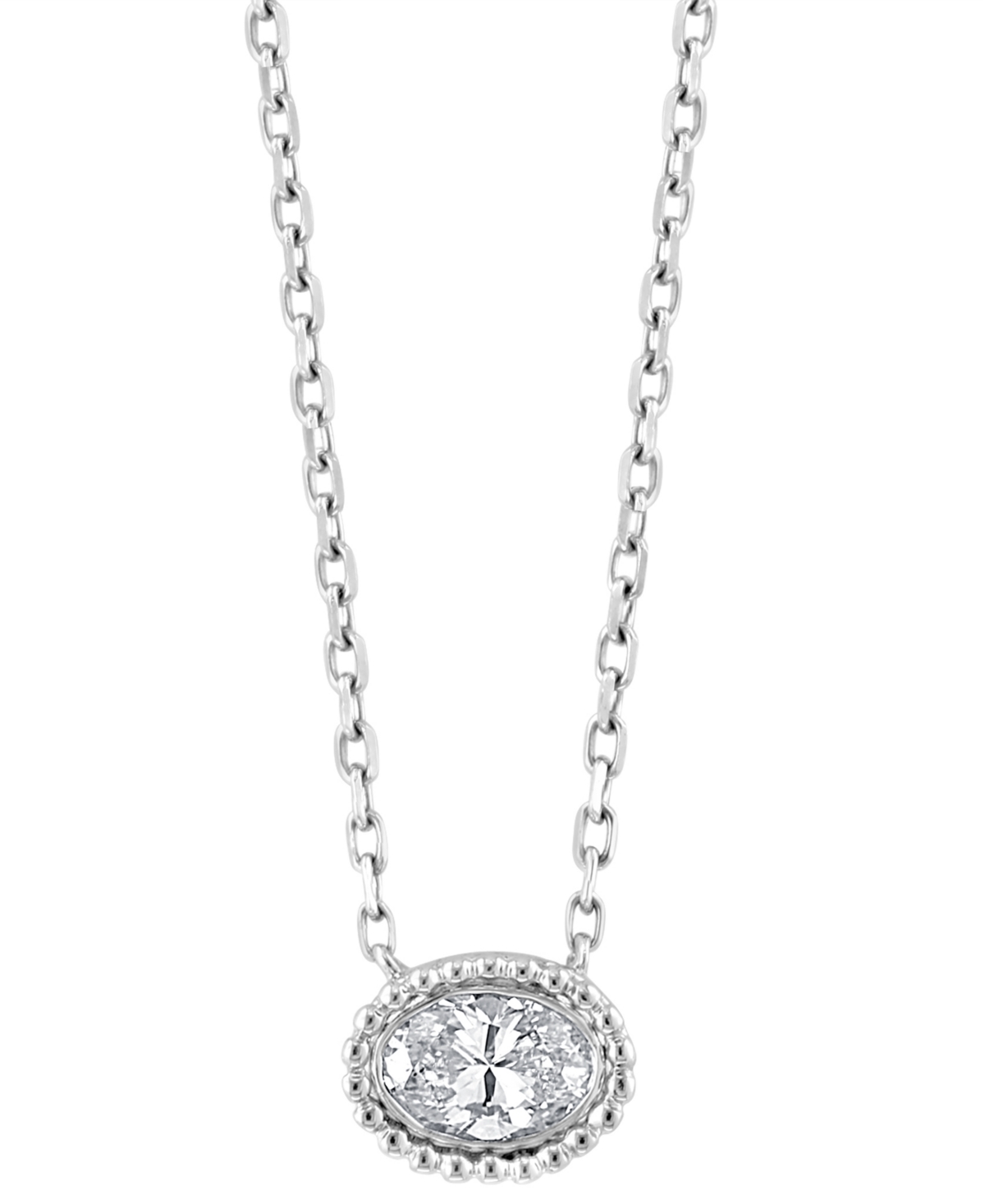Click here for Effy Collection Diamond Oval Pendant Necklace (1/3... prices